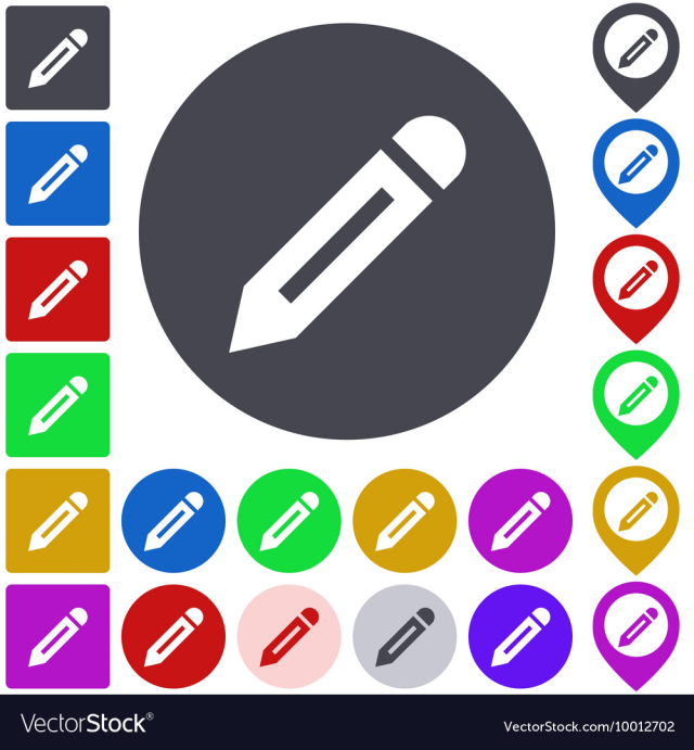 Free: Write Icon Set vector image - nohat.cc