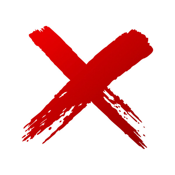 Free: X mark Drawing Red Check mark - cross - nohat.cc