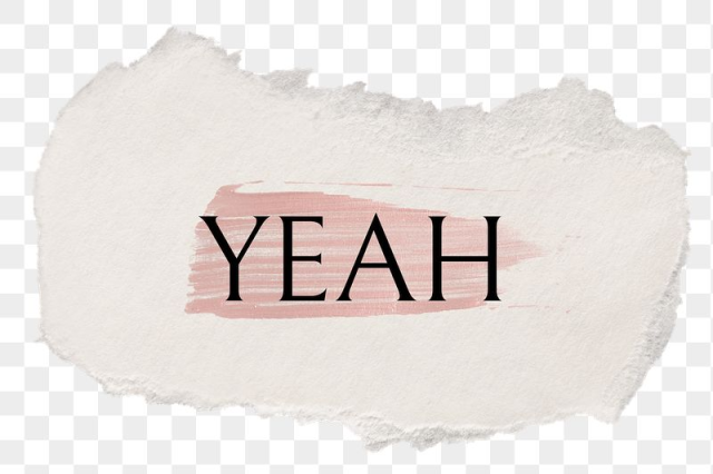 Free: Yeah png word sticker typography, | Free PNG - rawpixel - nohat.cc