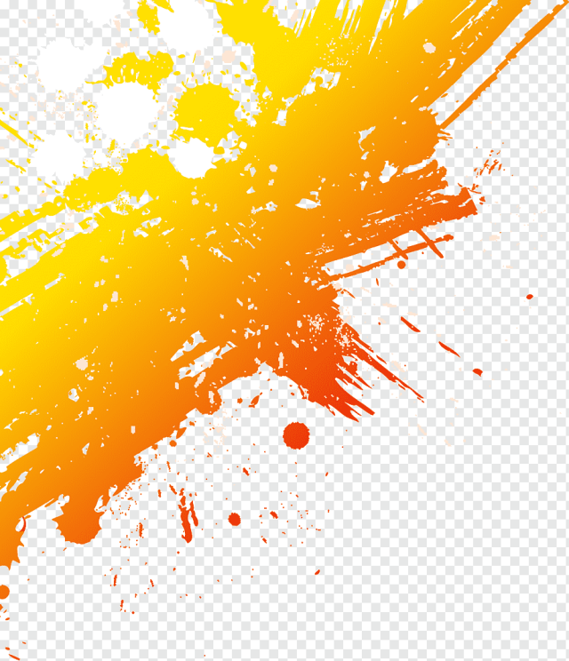 Free: yellow and red splat, Paint Graphic design, Paint splash ...