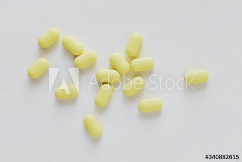 Free: Yellow antibiotics on a white background - nohat.cc