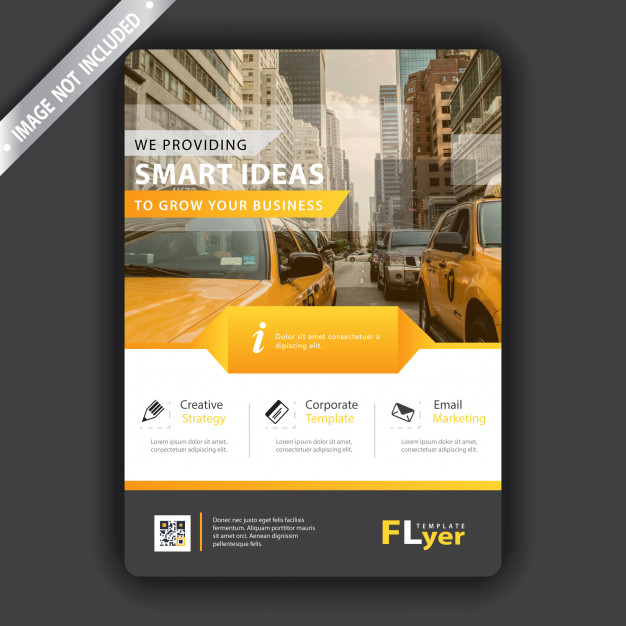 Free: Yellow flyer Free Vector - nohat.cc
