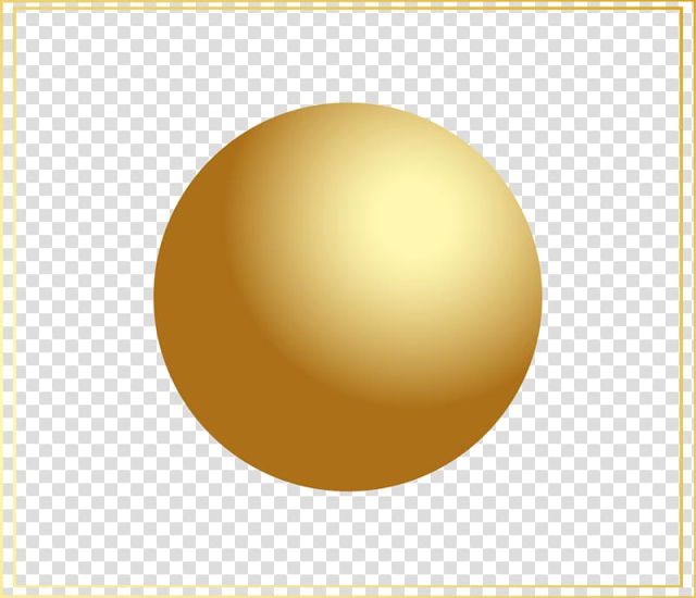 Free: Yellow Material Sphere Pattern, Golden circle frame transparent ...
