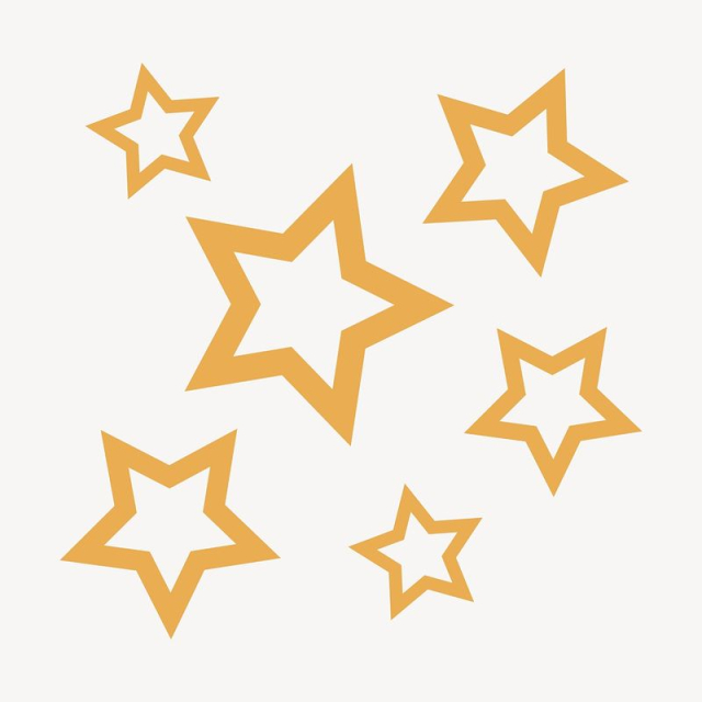 Free: Yellow stars sticker, cute pastel | Free PSD - rawpixel - nohat.cc
