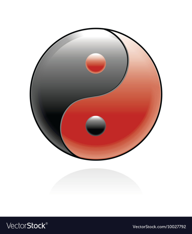 Free: Ying yang symbol vector image - nohat.cc