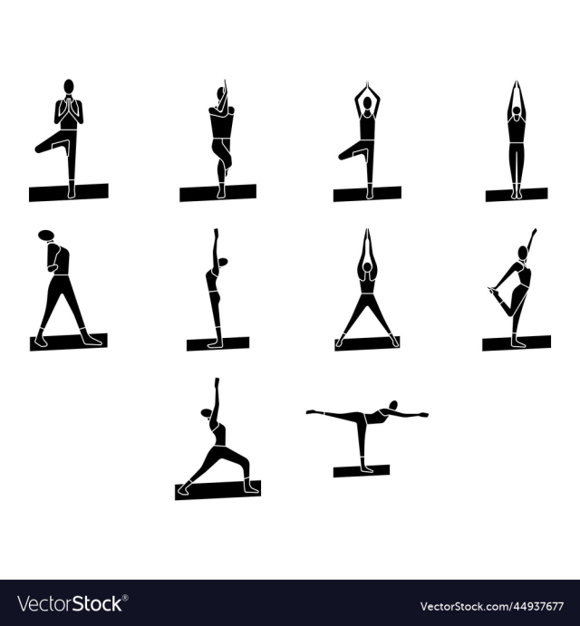 Free: yoga icon set - nohat.cc